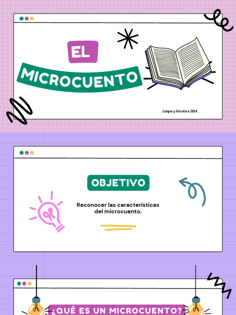 Microcuento | PDF | Narración | Cuentos