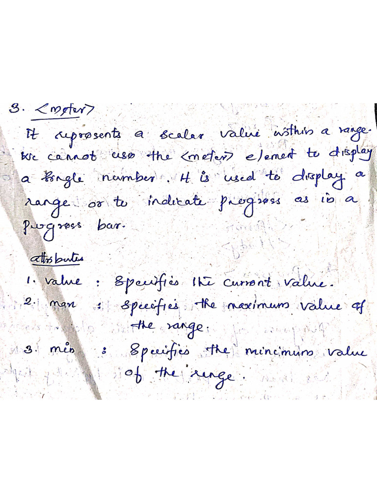 Output, Meter, Progress and File Uploading | PDF