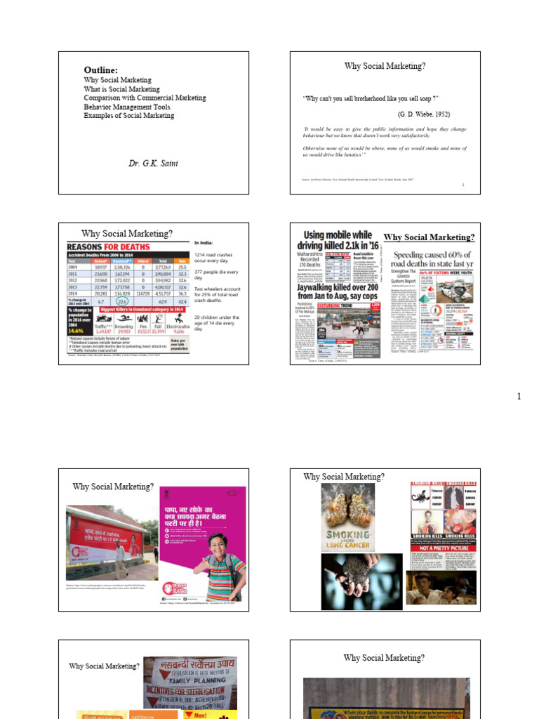 Session1-2 Social Marketing Intro Handouts | PDF | Target Audience | Marketing