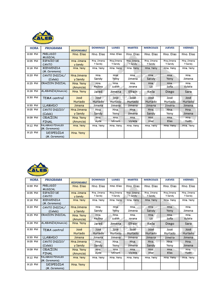 Programa Caleb 2024 | PDF