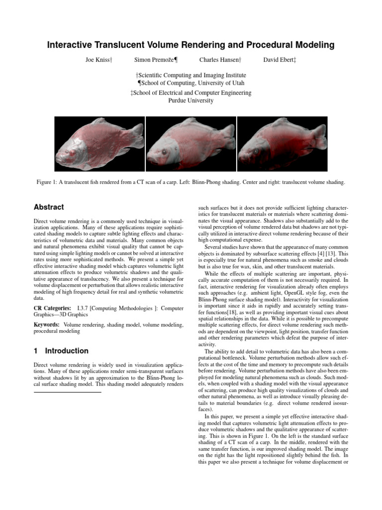 Kniss Volumeshading02 | PDF | Texture Mapping | Rendering (Computer Graphics)