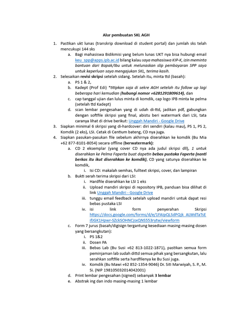 Alur Pembuatan SKL AGH - 240604 - 144330 | PDF | Karier & Perkembangan ...