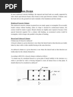 Reinforced Concrete Column Design Guide | PDF | Column | Bending