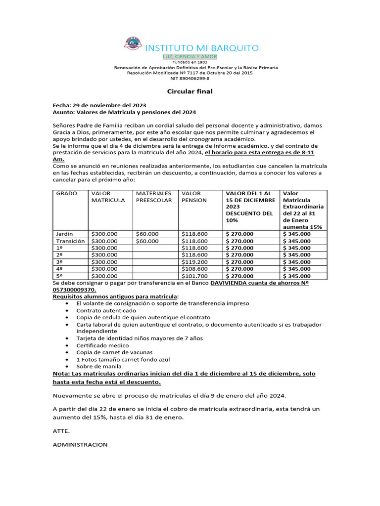 Circular Final | PDF