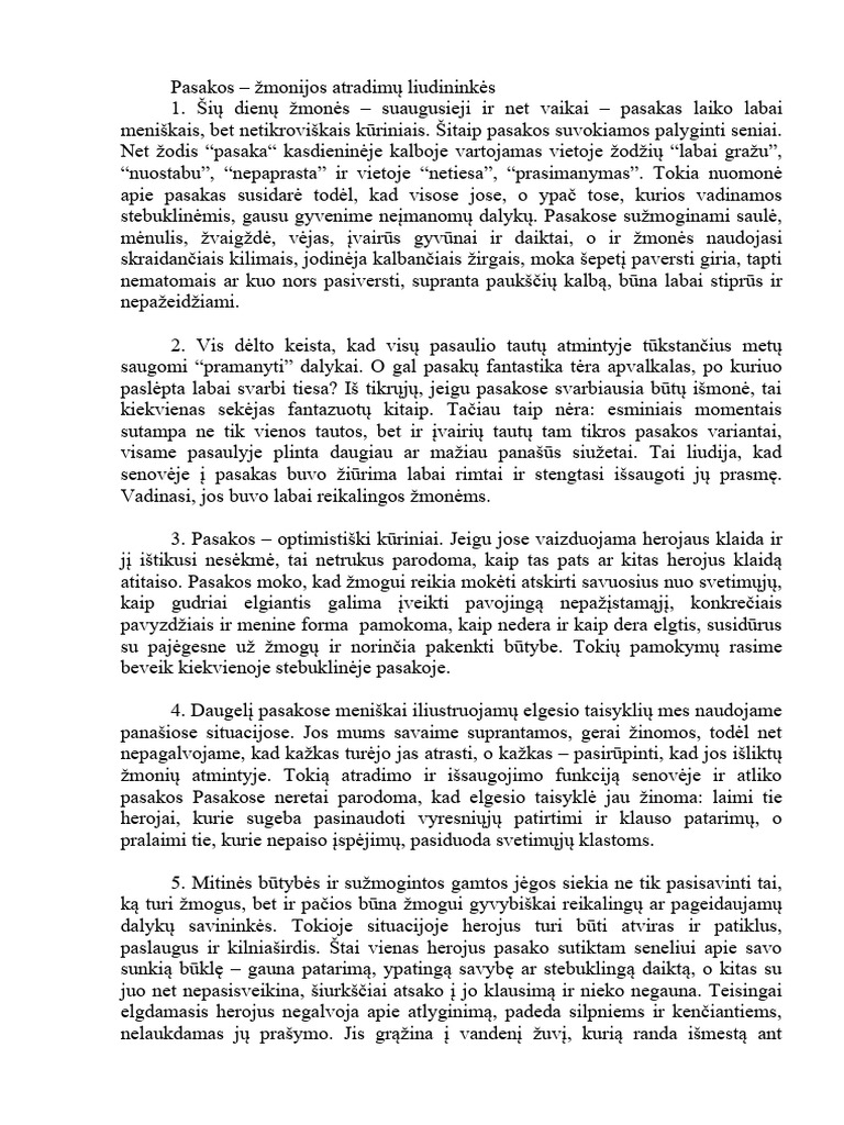 Pasakos | PDF