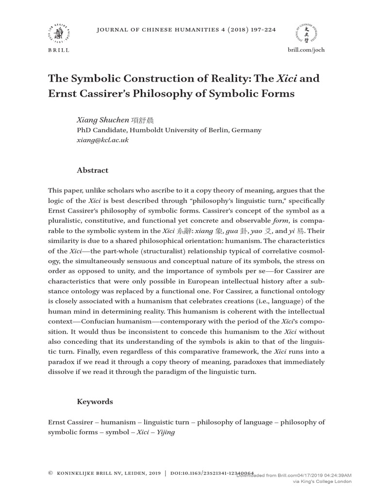 The Symbolic Construction of Reality The | PDF | Metaphysics | Ontology
