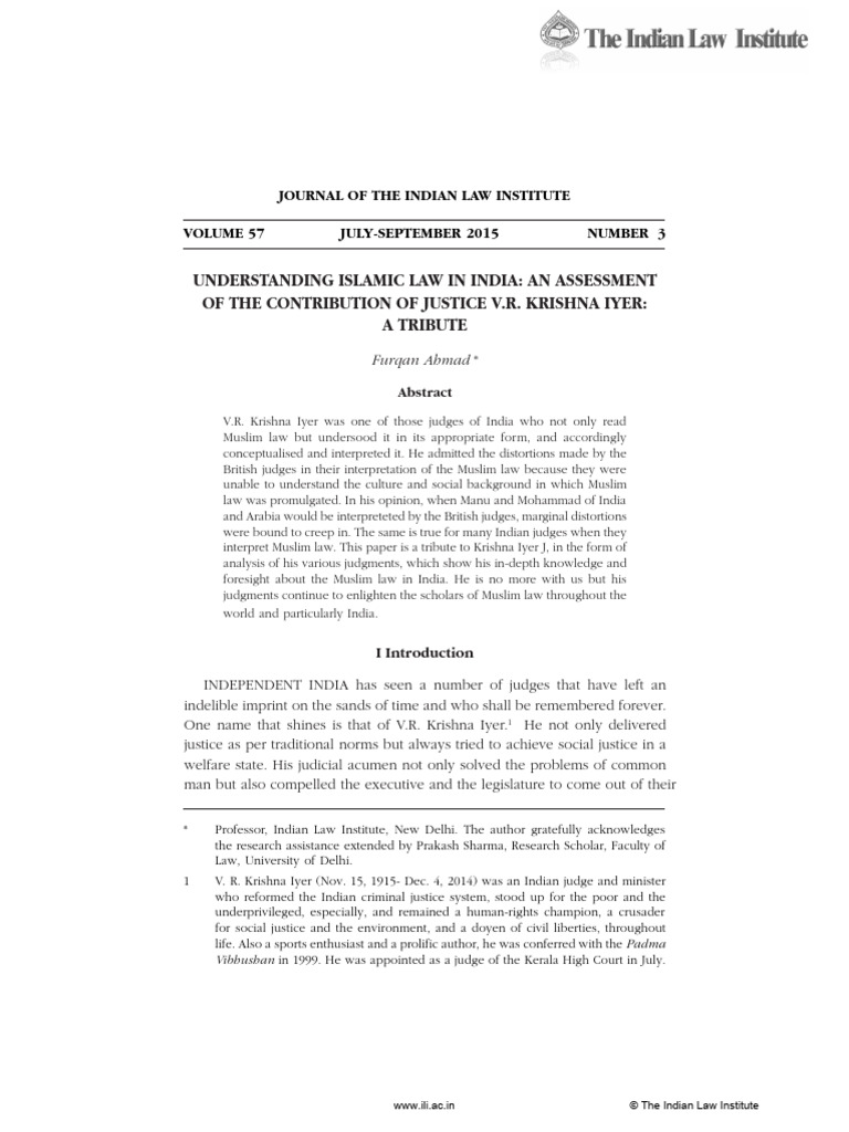 16 - Understanding Islamic Law in India | PDF | Sharia | Marriage