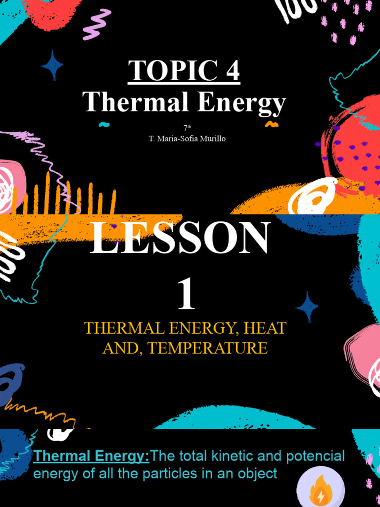T4 Thermal Energy 7th | PDF | Temperature | Heat