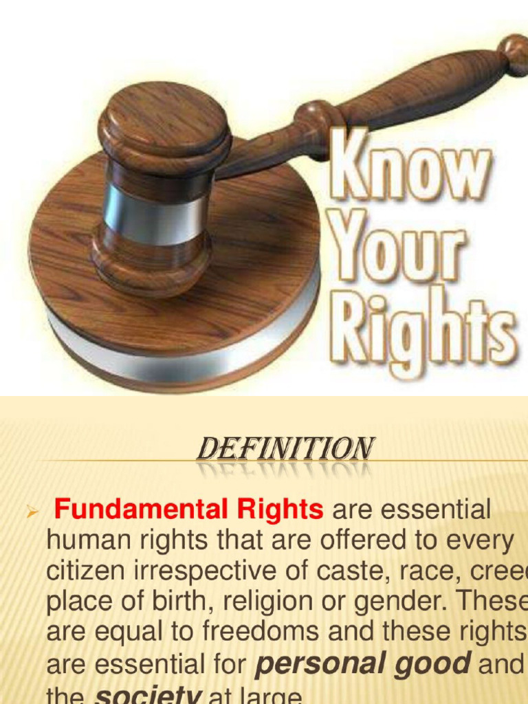 Fundamental Rights | PDF