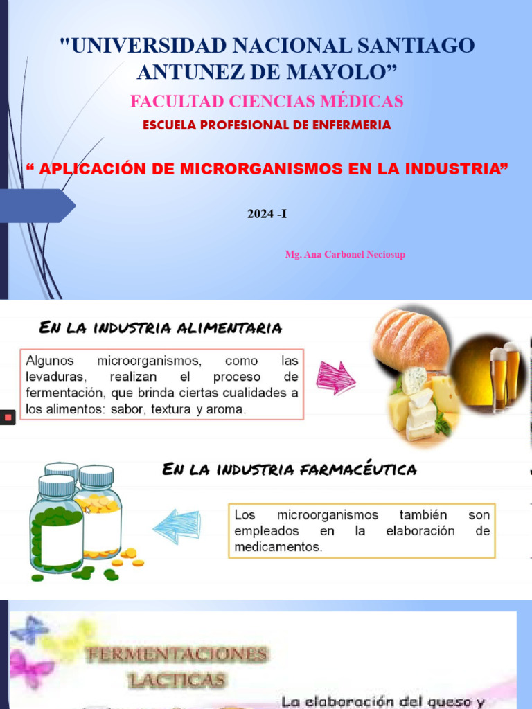 Semana Nro. 15 (Con. Microb.) | PDF | Fermentación | Residuos