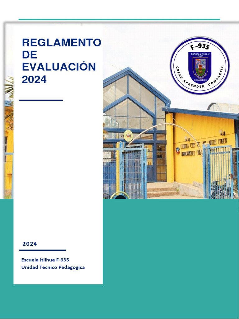 Reglamento de Evaluacion 2024 | PDF | Evaluación | Aprendizaje