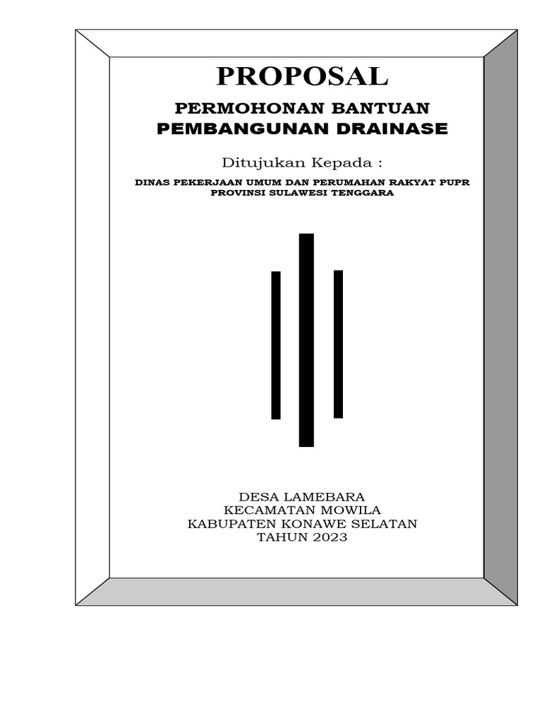 Proposal Drainase | PDF