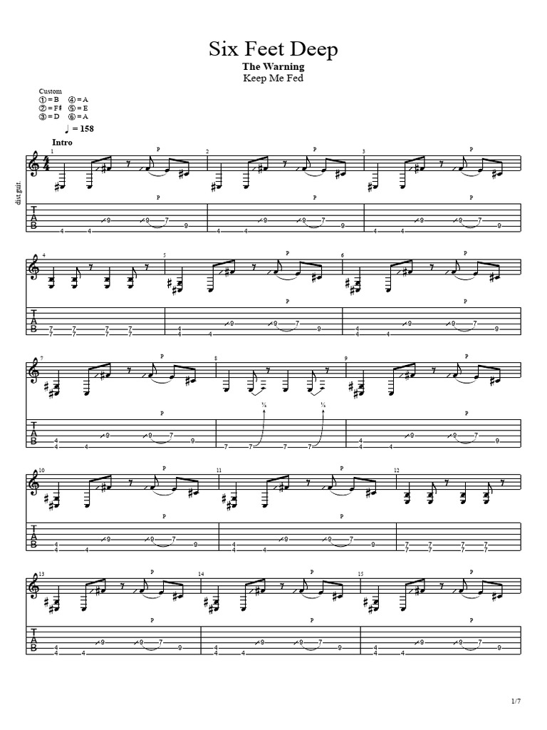 The Warning - Six Feet Deep | PDF