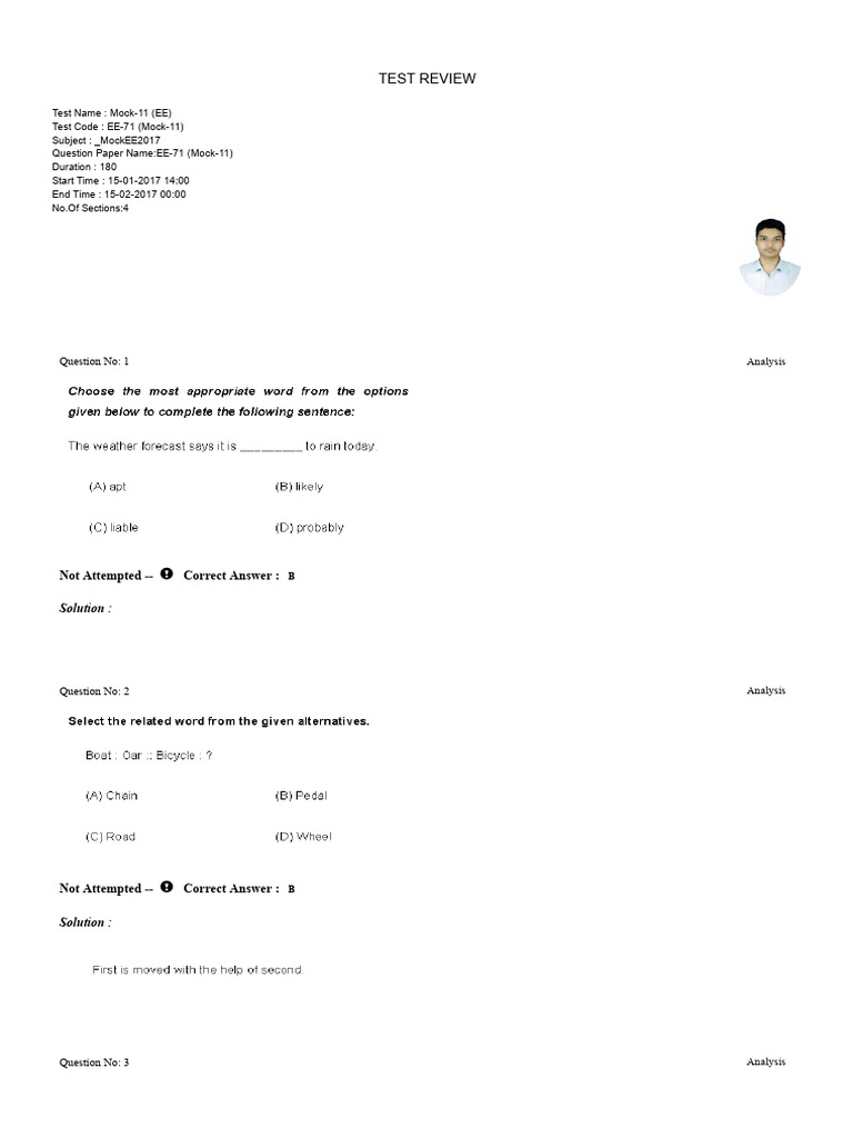 Mock 11 | PDF