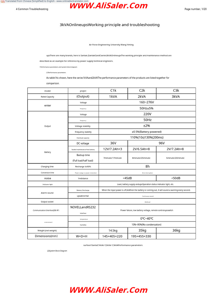 UPS C3K C3KS 3KVA .ZH-CN - en | PDF | Manufactured Goods | Computer ...