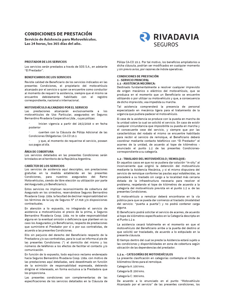 Motos Condiciones | PDF