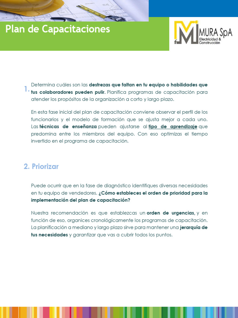 Plan de Capacitaciones | PDF | Enseñando