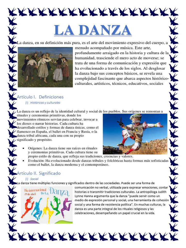 La Danza | PDF | Bailes | Ballet