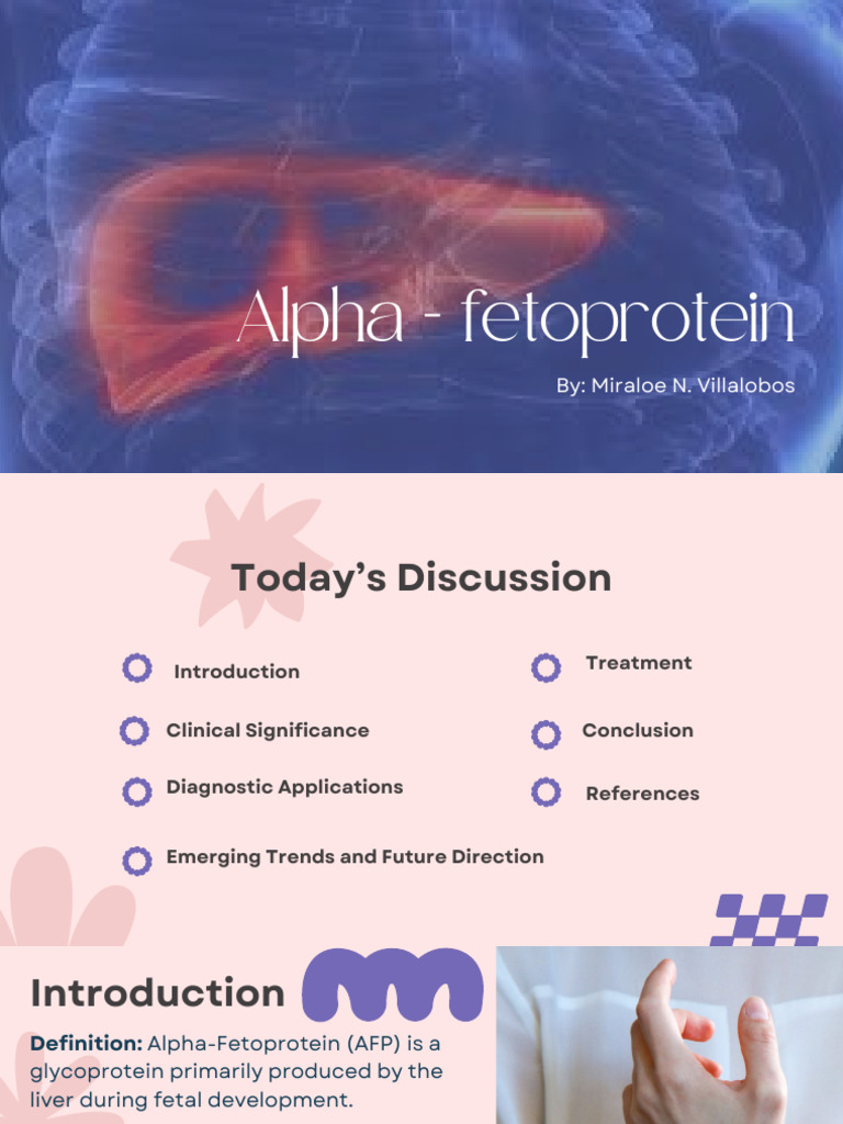 Alpha - Fetoprotein | PDF | Clinical Medicine | Medical Specialties