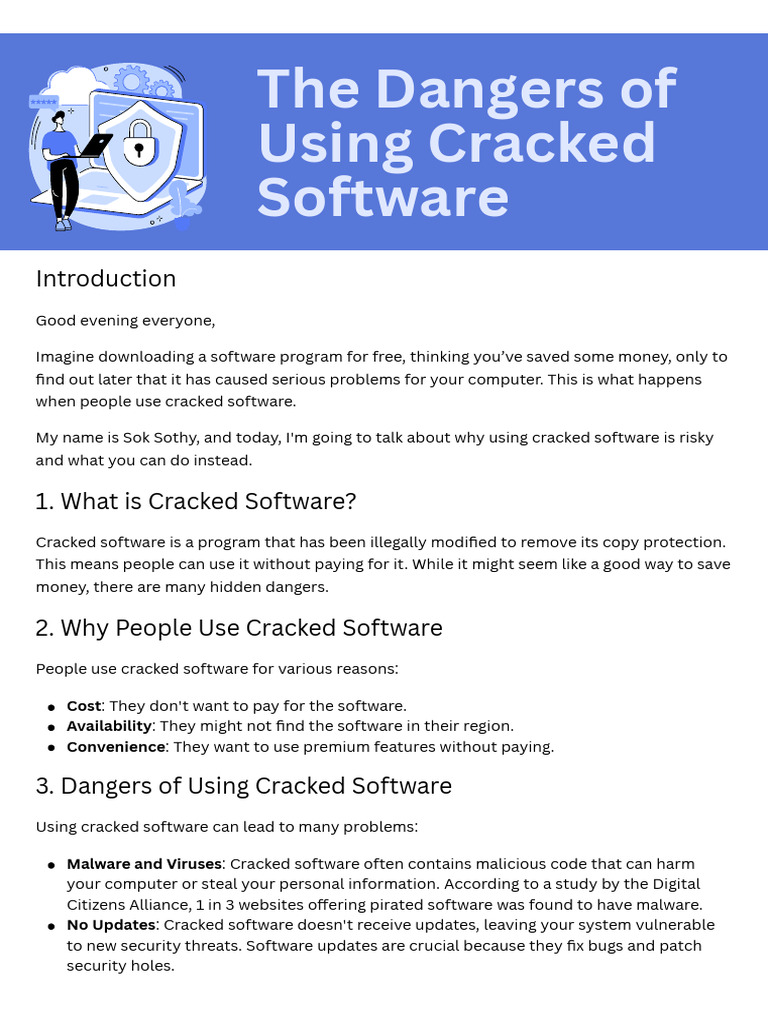The Dangers of Using Cracked Software | PDF | Malware | Copyright ...