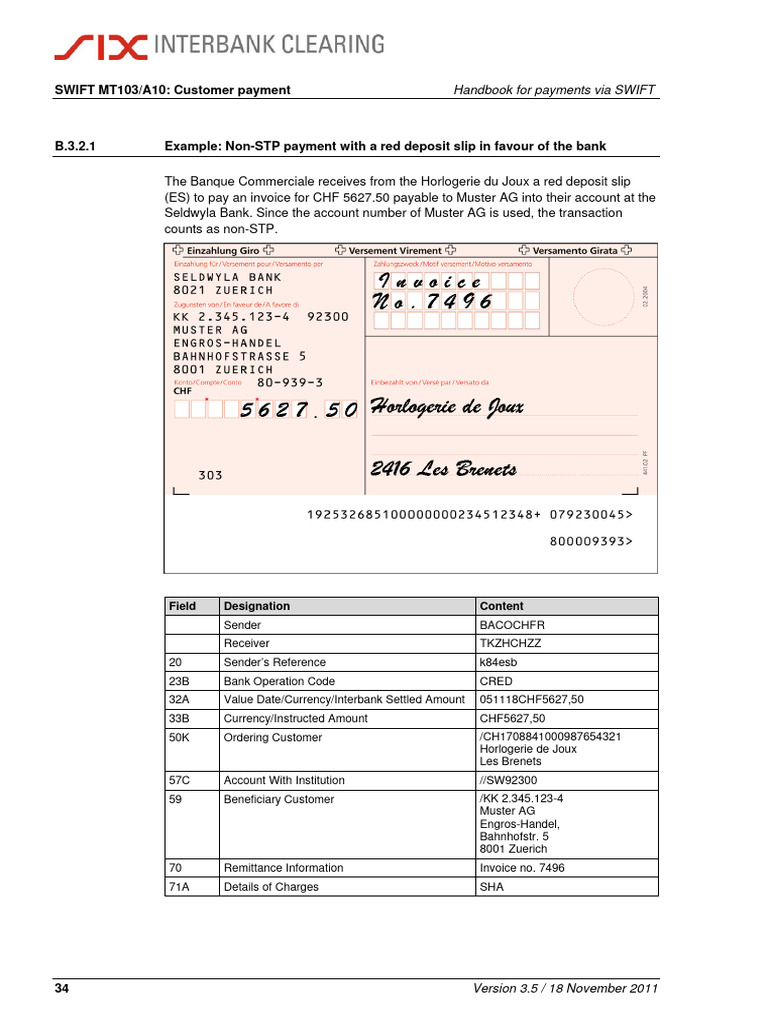 SWIFT Handbook Pages 34 | PDF