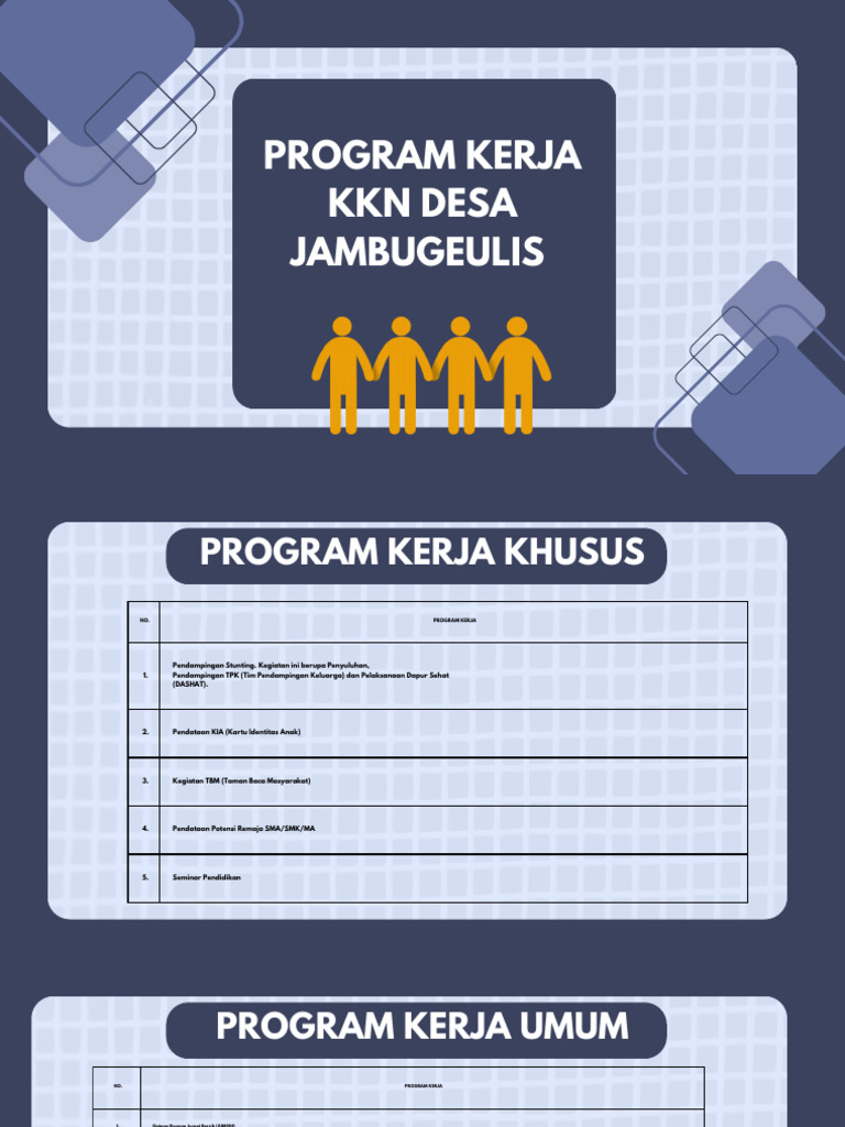 Proker KKN Desa Jambugeulis New | PDF | Kesehatan Holistik