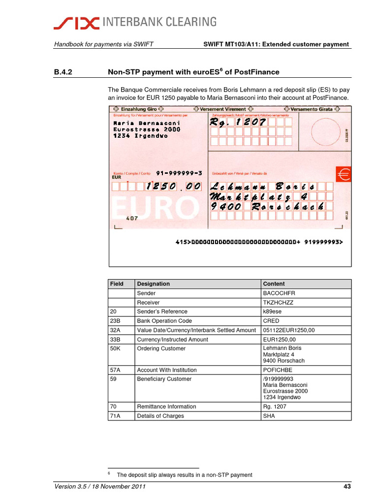 SWIFT Handbook Pages 43 | PDF