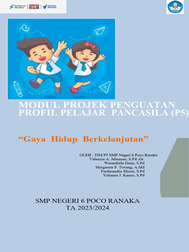 Modul p5 SMP Negeri 6 Poco Ranaka | PDF | Sains & Matematika