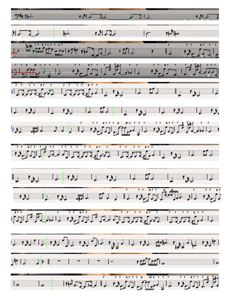 Partitura Bajo - Al Que Es Digno | PDF