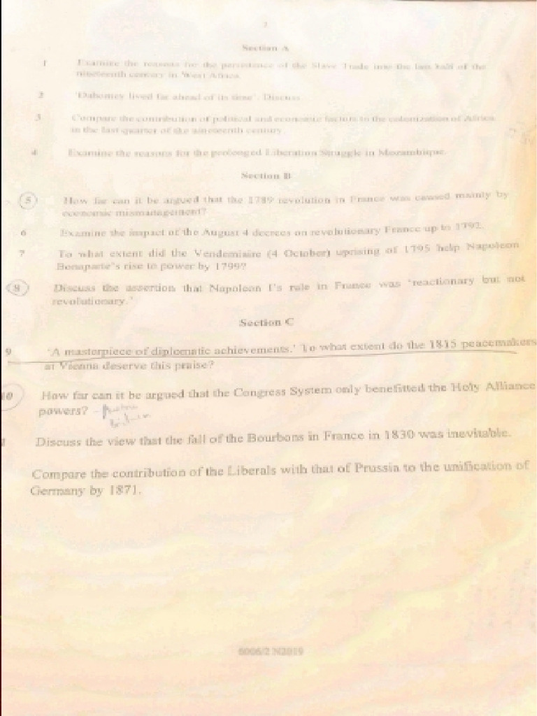 History P2 2019 | PDF