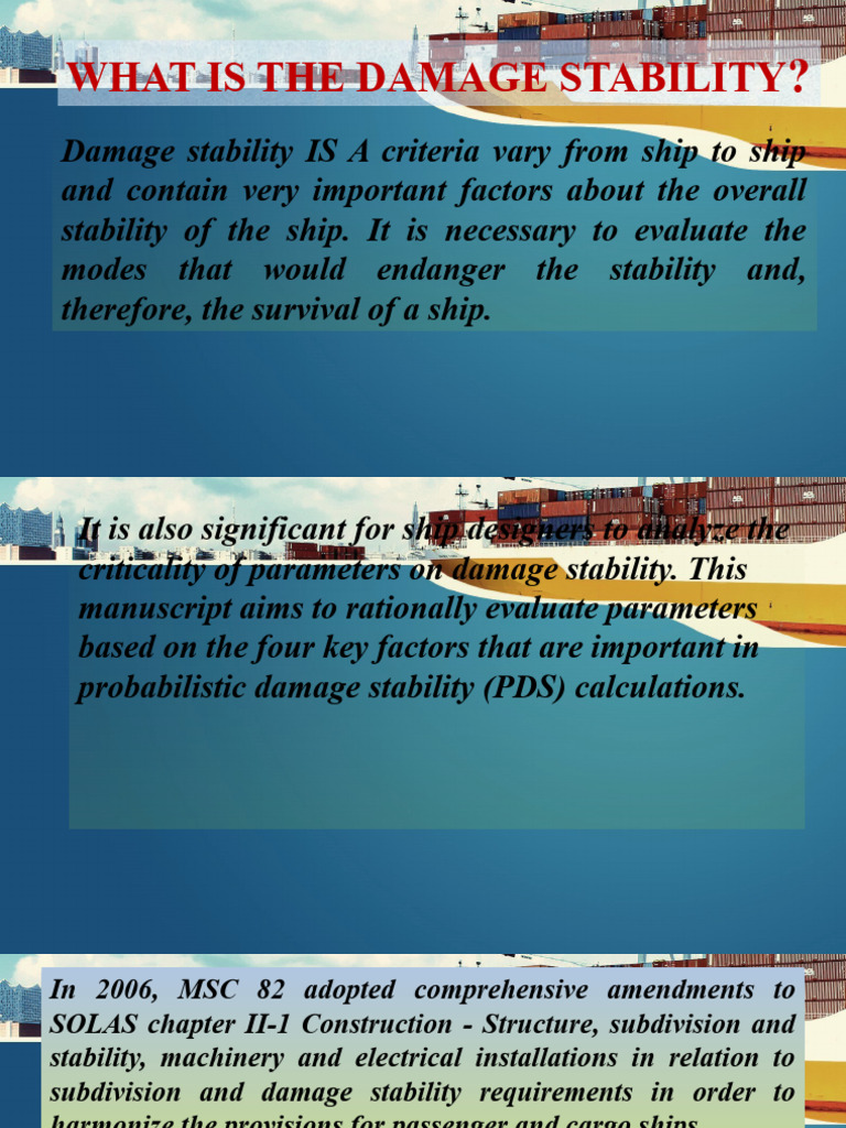 Damage Stability | PDF