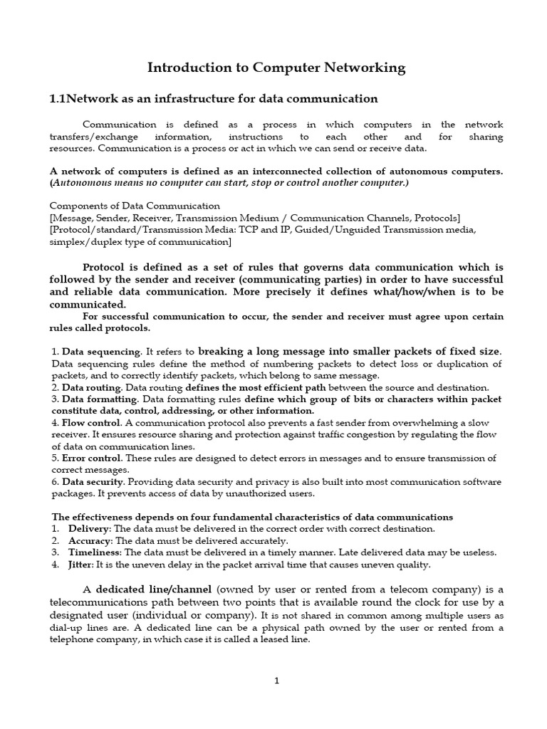 C1 Intro Networking TCPIP OSI Stud | PDF | Network Topology | Computer Network