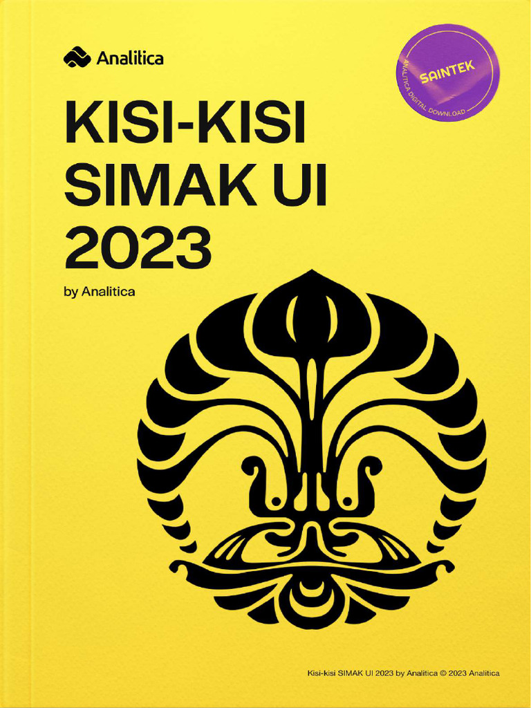 (TKA SAINTEK) Kisi-Kisi SIMAK UI 2023 by Analitica | PDF