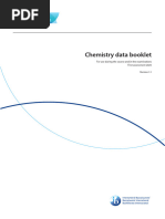 Higher AH Chemistry Data Booklet | PDF | Chemical Elements | Chemistry