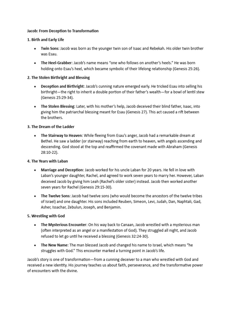 Jacob | PDF | Jacob | Book Of Genesis