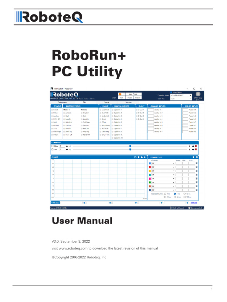 Roborun+ Utility User Manual - v3.0 | PDF | Command Line Interface | Parameter (Computer ...