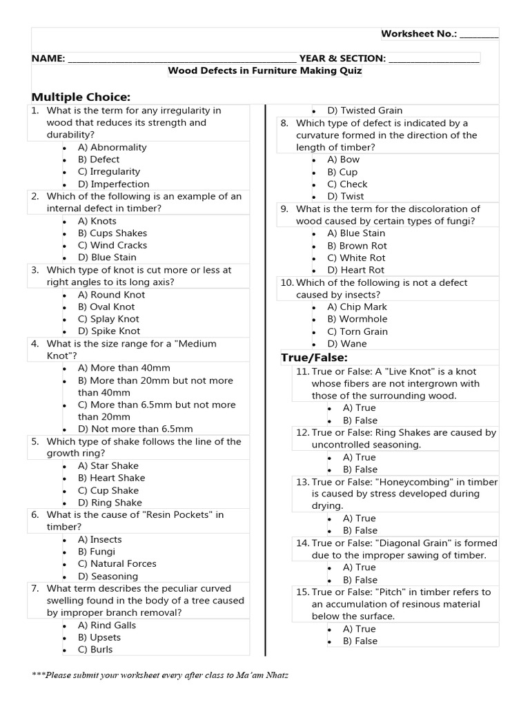 9 Wood Defects Module | PDF | Wood | Lumber