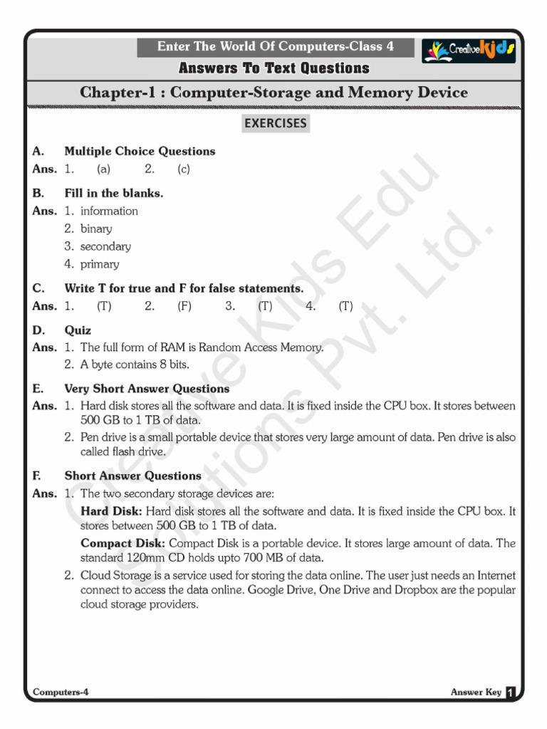 Answerkey-4 PDF | PDF