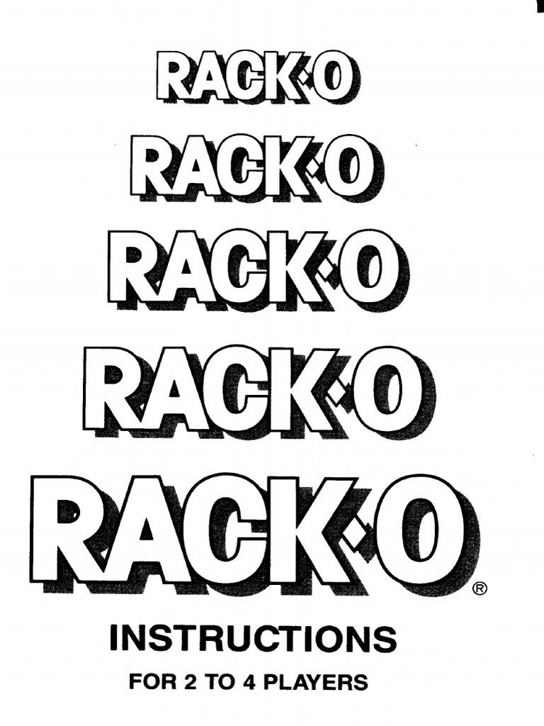 Racko (1987) | PDF