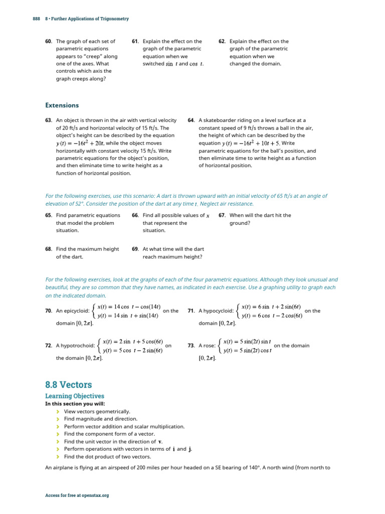 Precalculus Vector | PDF | Euclidean Vector | Scalar (Mathematics)