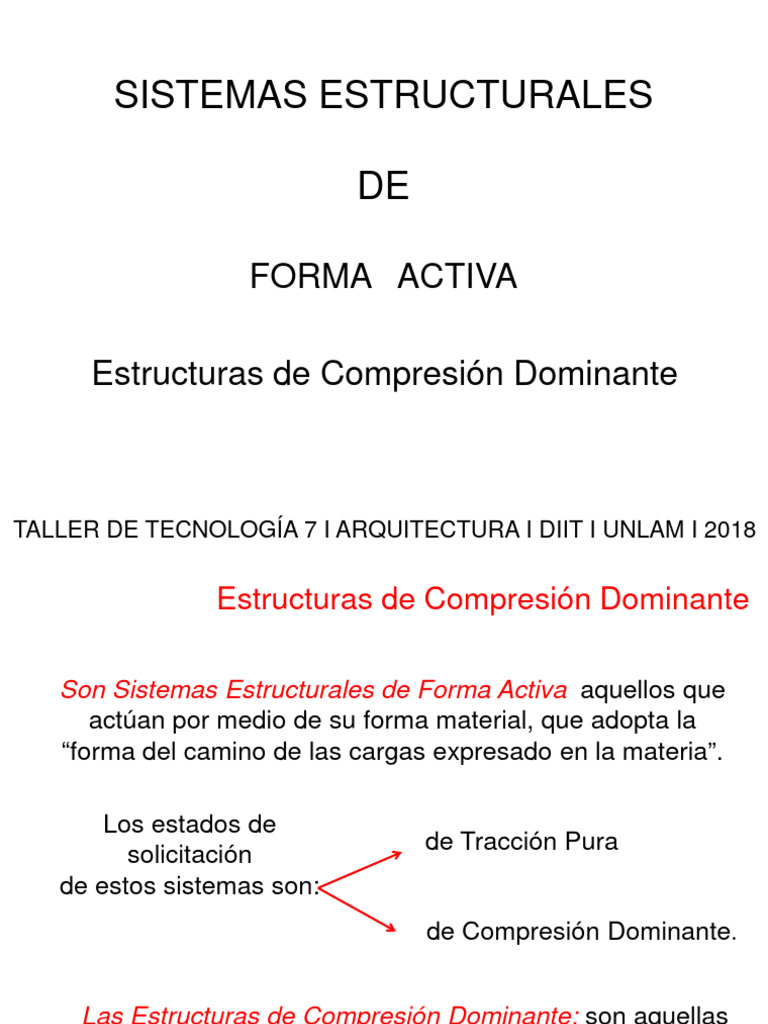 T7 - SE - 11 - Estructuras de Compresio N - Forma Activa | PDF ...