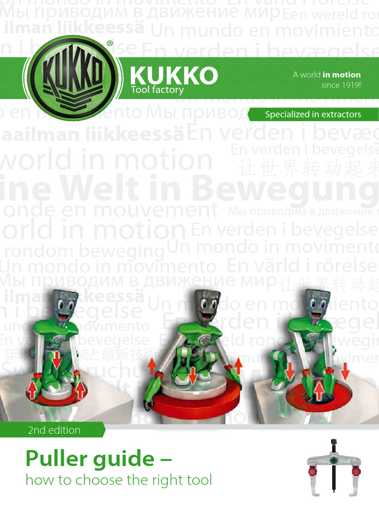 Pullerguide - Kukko Tools | PDF | Bearing (Mechanical) | Mechanical ...