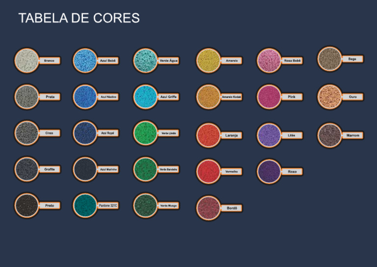 Tabela de Cores | PDF Tabela de Cores | PDF