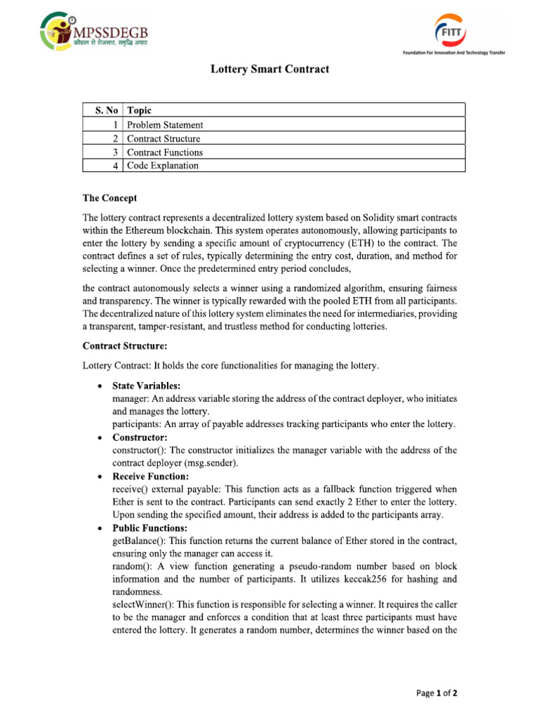 Lottery Practical | PDF