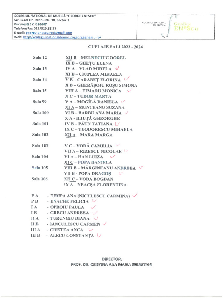 Cuplaje Sali2023 2024 | PDF