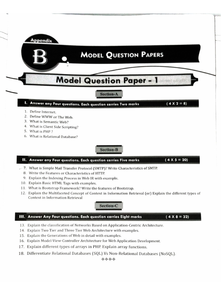 IT Model Question Paper | PDF