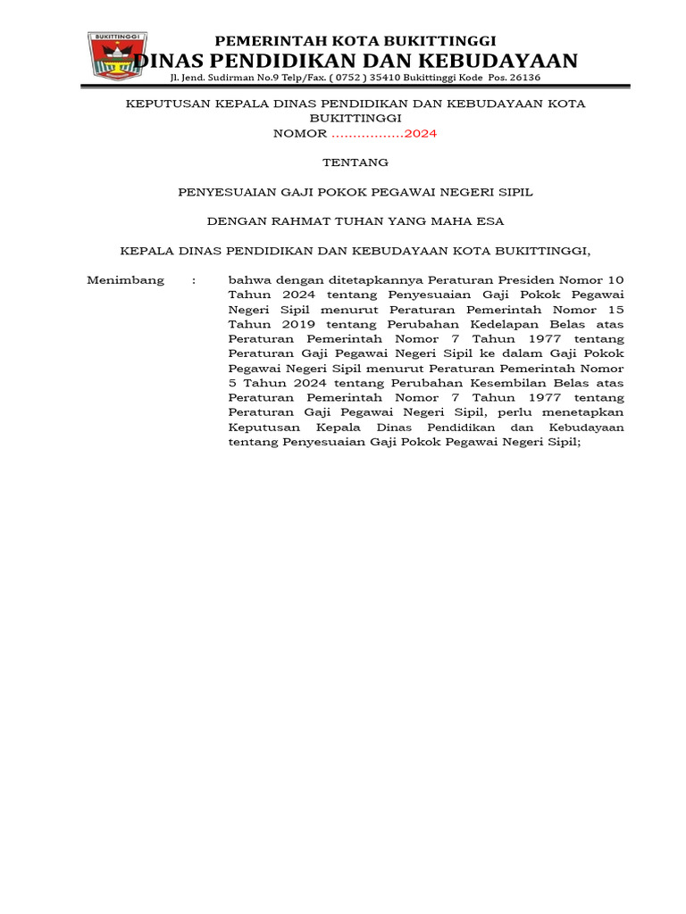 SK Inpassing p3k Ok Ira Yulinda Sari | PDF | Pengelolaan Keuangan & Uang