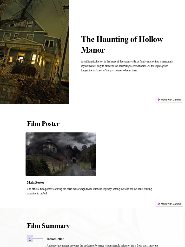 The Haunting of Hollow Manor | PDF | Mystery, Thriller & Crime Fiction