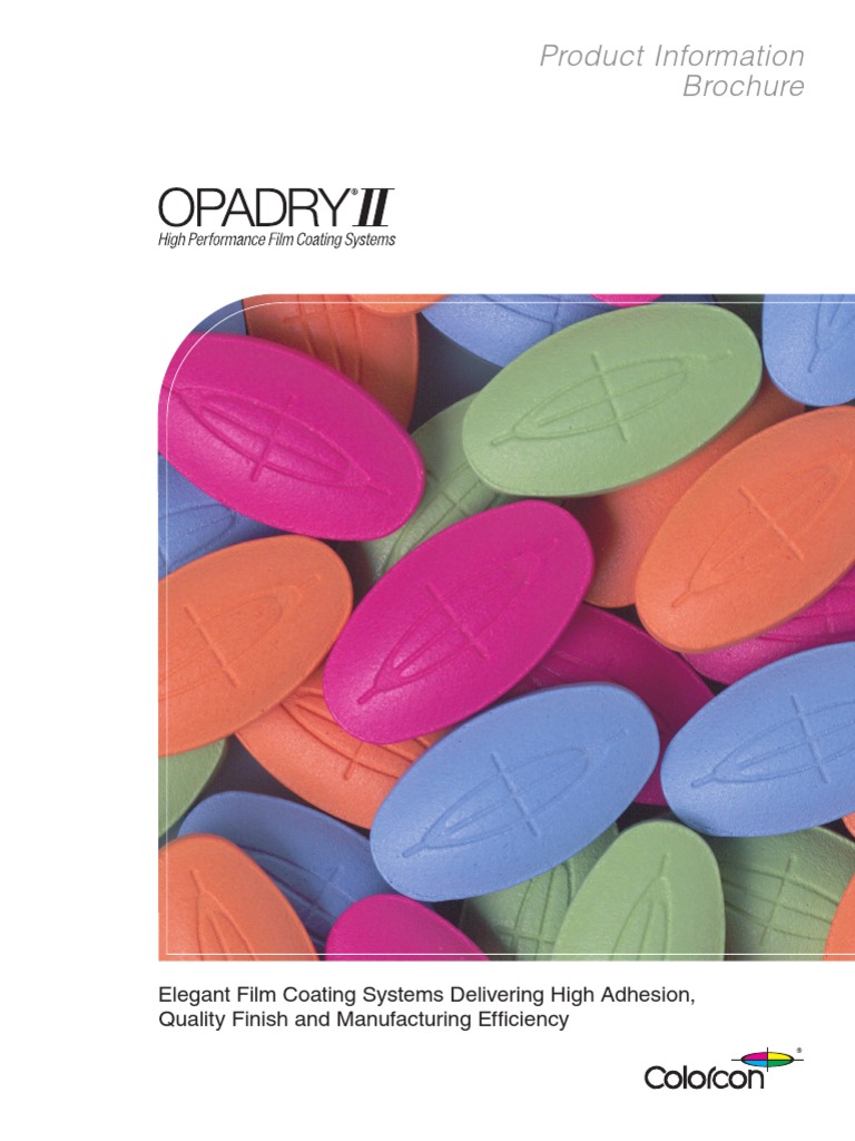 Opadry Ii | PDF | Tablet (Pharmacy) | Pharmaceutical Formulation