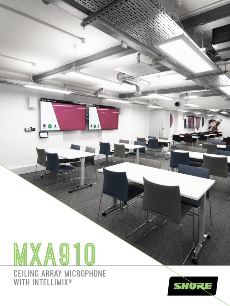 MXA910 Voice Lift System Guide | PDF | Microphone | Equalization (Audio)